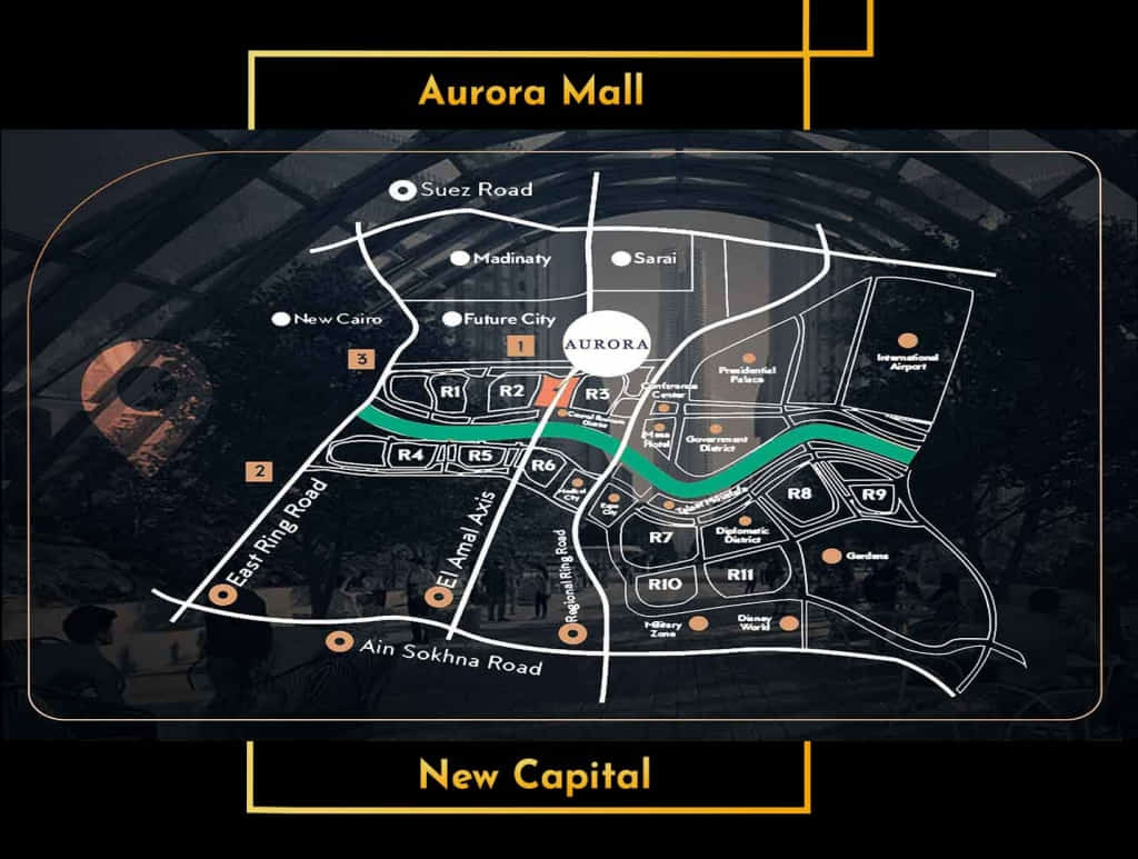 Aurora mall new capital | Masharf Real Estate - with Excellent location