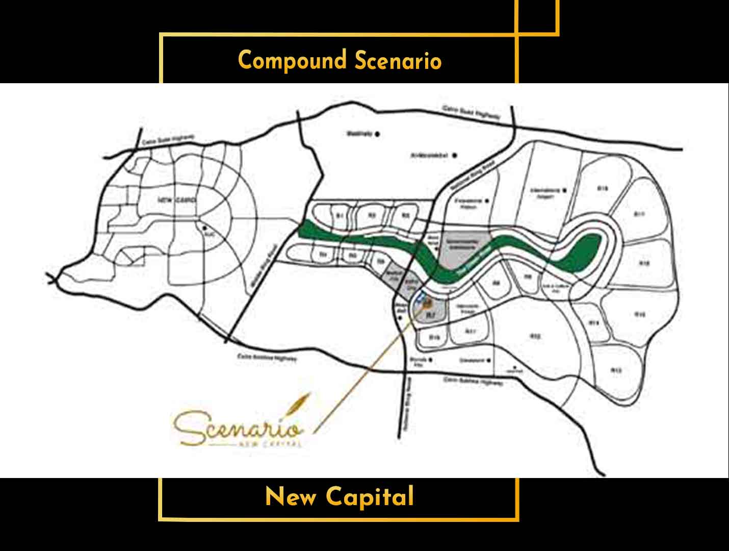 compound Scenario new capital | Masharf Real Estate