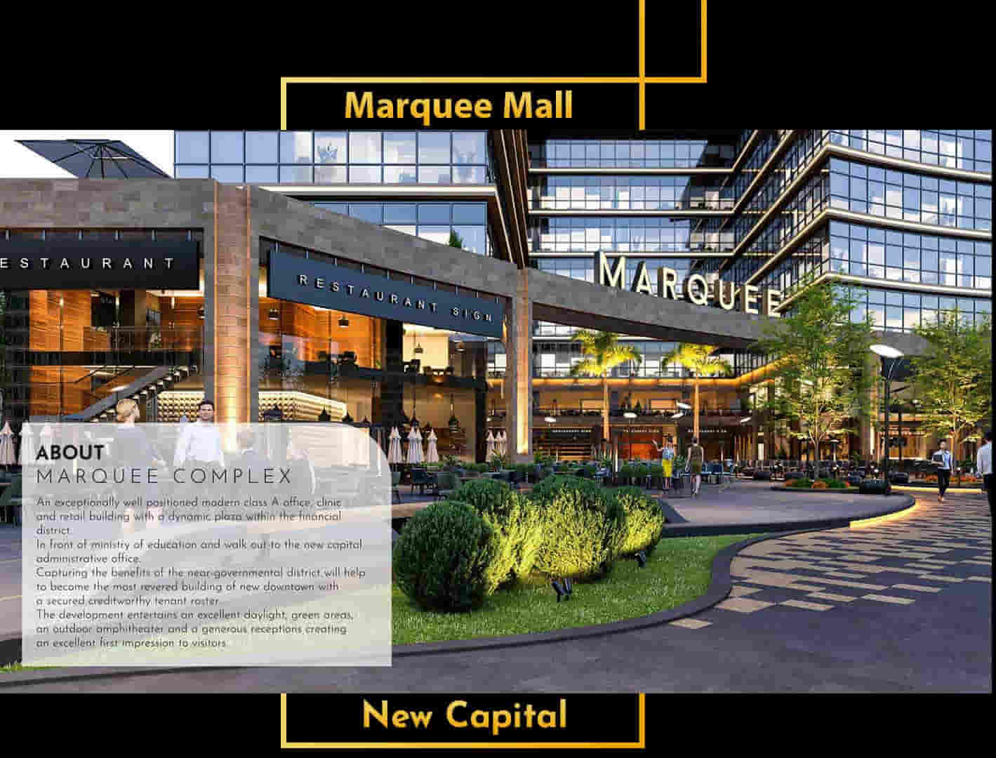 Marquee mall new capital | Masharf Real Estate - Featured site