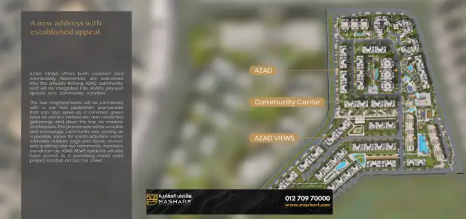 Azad Views Compound New Cairo| Get 30% Discount | Masharf Real Estate